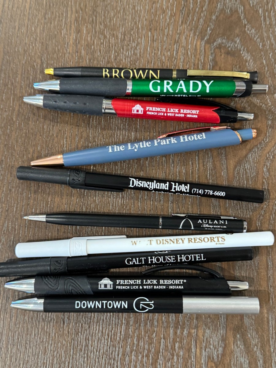 Confessions of a Hotel Pen Hoarder – Amy Bellamy, Author